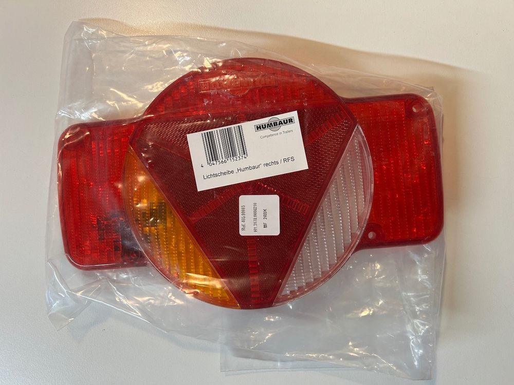 Anhänger Rücklicht Lichtscheibe Humbaur rechts Ersatzglas (Neu und ...