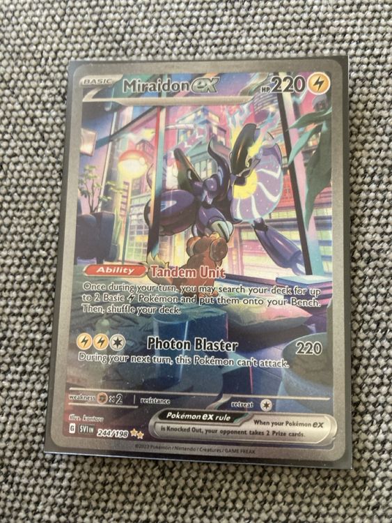 Pokémon Karte Miraidon ex (Neu (gemäss Beschreibung)) in Bichwil für ...
