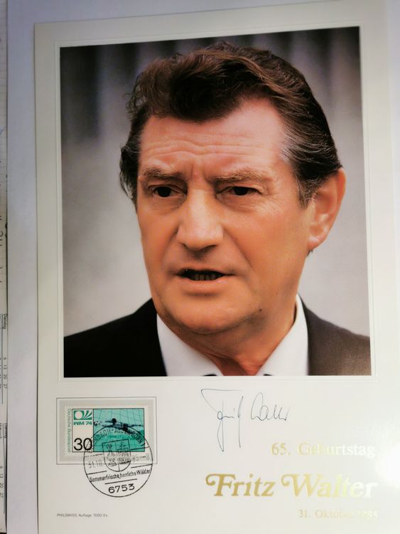 Autogramm Fritz Walter Fussball (Gebraucht) in Rheineck für CHF 4 – mit ...