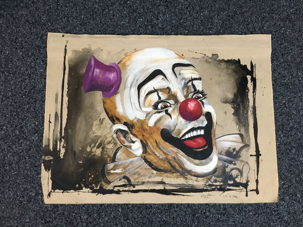 Unikat Original Bild von Rolf Knie, auf Chapiteau-Zelt (Neu (gemäss Beschreibung)) in Rotkreuz ...