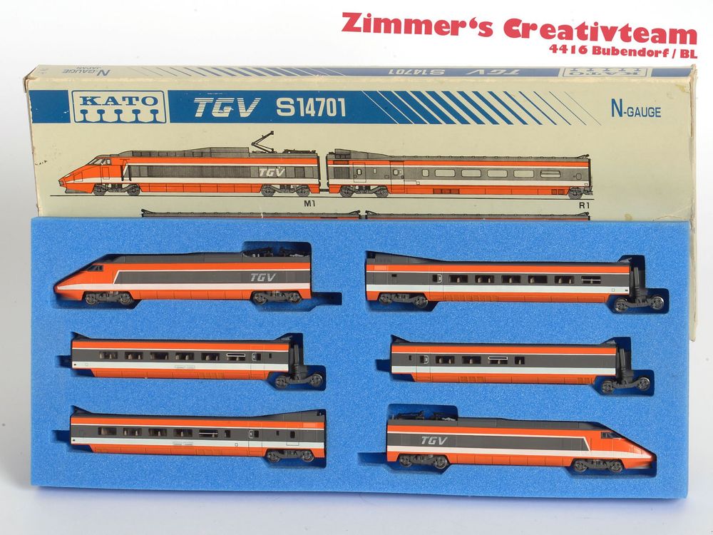KATO Triebzug TGV, 6-teilig, orange, OVP, Sp N, S14701 | Kaufen auf Ricardo