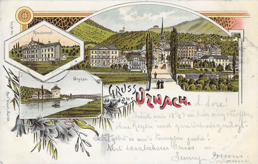 Karte Uznach 1898 (Gebraucht) in für CHF 21 – mit Lieferung auf Ricardo ...