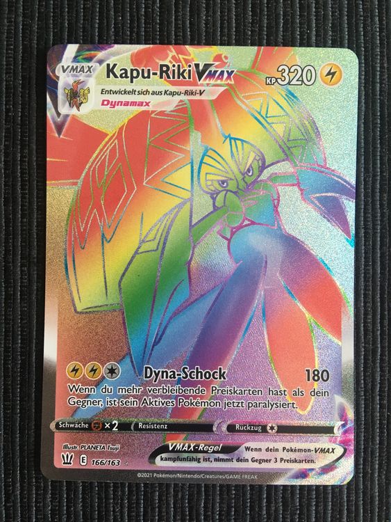 Pokemon Kapu Riki Vmax Rainbow Battle Styles DE (Neu (gemäss ...