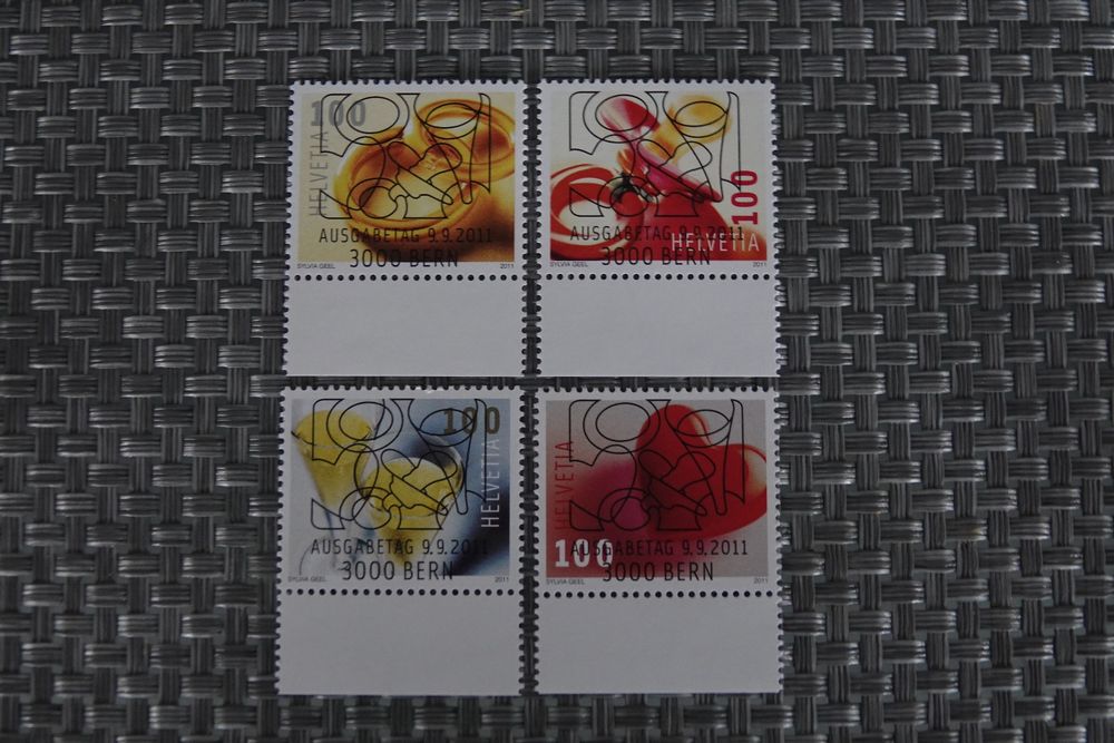 Sondermarken "Glückwünsche" 2011 ET-Vollstempel (Neu (gemäss Beschreibung)) in Goldau für CHF 4 ...