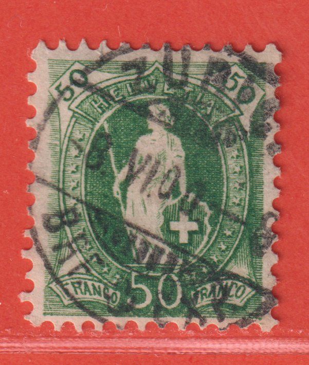 8.VI.00 ZÜRICH Stehende Helvetia 74D, Kat. 65 (Gebraucht) in ...