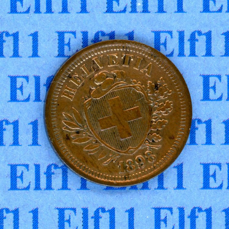 CHF___0.01 1898 unz 1 Rappen (Neu (gemäss Beschreibung)) in Widnau für CHF 50 – mit Lieferung ...