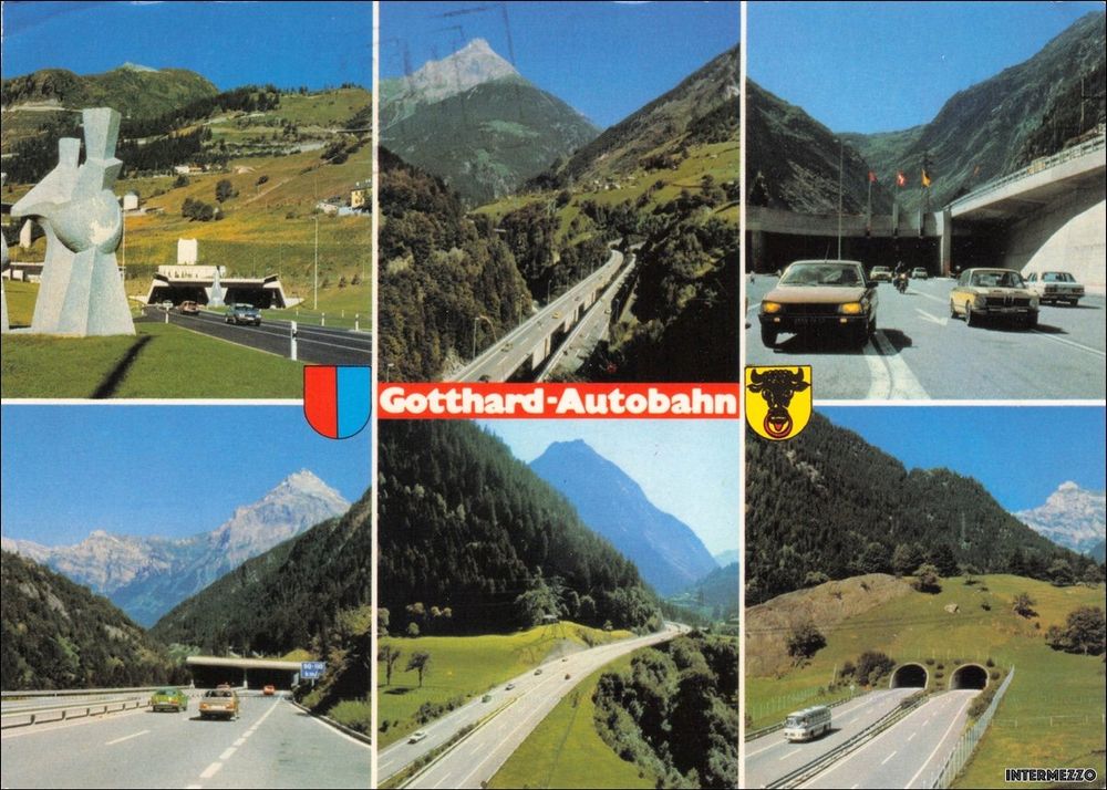 Gotthard // 1984 Autobahn Alte Autos Oldtimer // Tunnel (Gebraucht) in ...