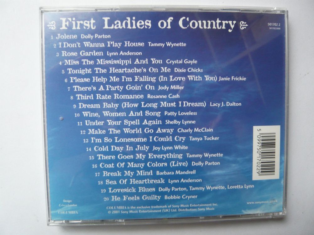 2 CD VARIOUS FIRST LADIES OF COUNTRY & (Gebraucht) in Winterthur für ...