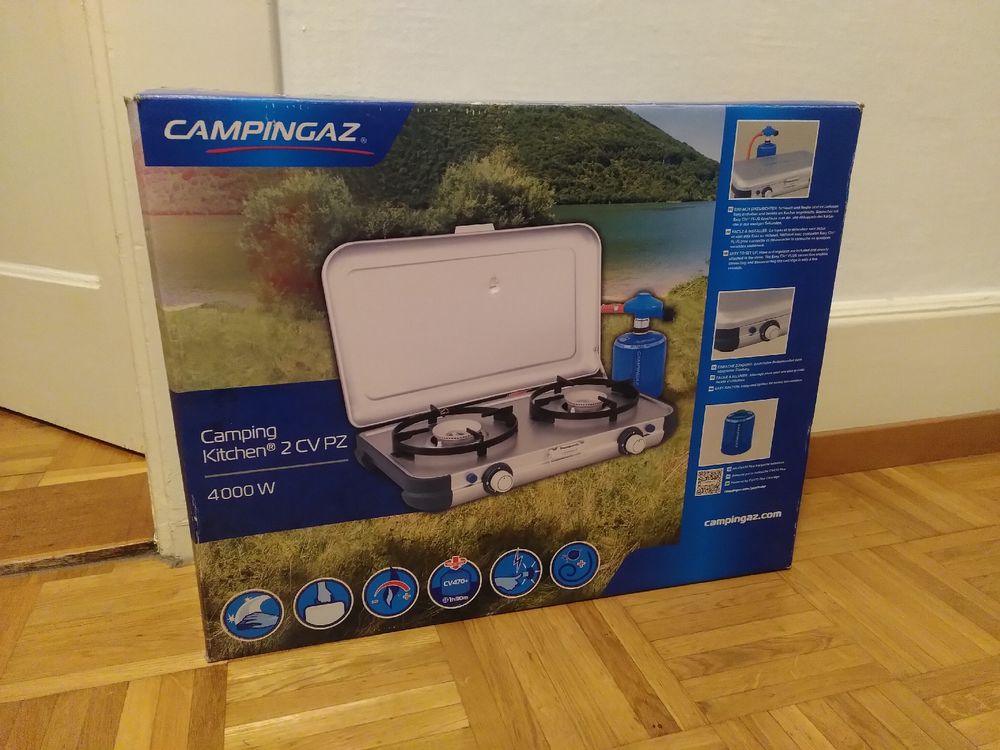 Camping kitchen 2 CV PZ réchaud double gaz Campingaz | Kaufen auf Ricardo