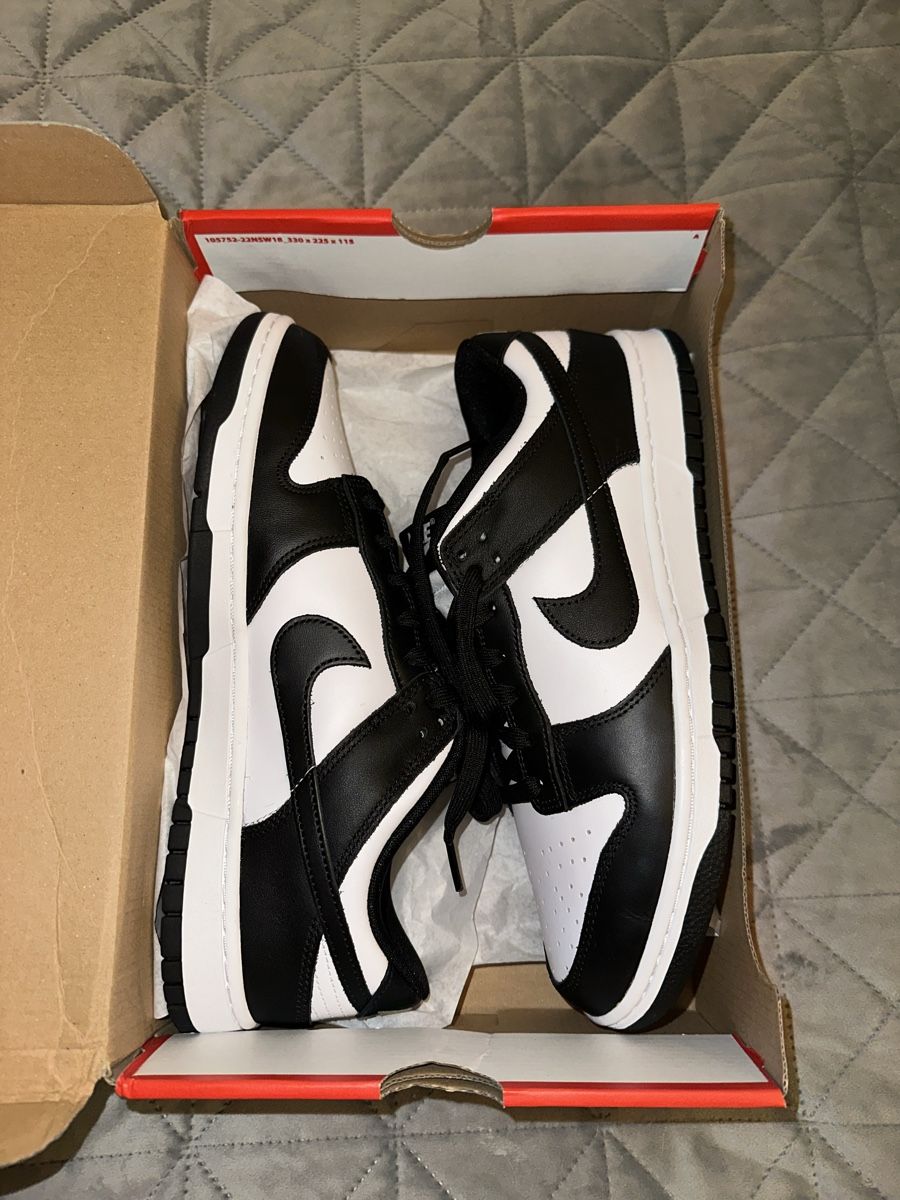 Nike Dunk Low Retro, Blanc/Noir, Taille 45, Neuves! (Neuf avec ...
