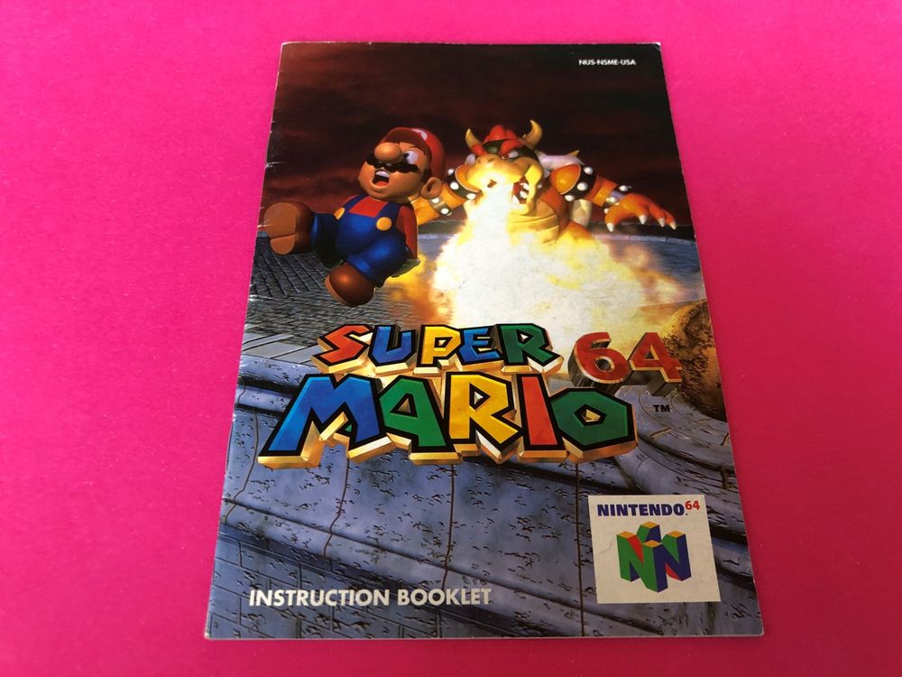 ANLEITUNG FÜR SUPER MARIO 64 NINTENDO 64 US NTSC (Gebraucht) in ...