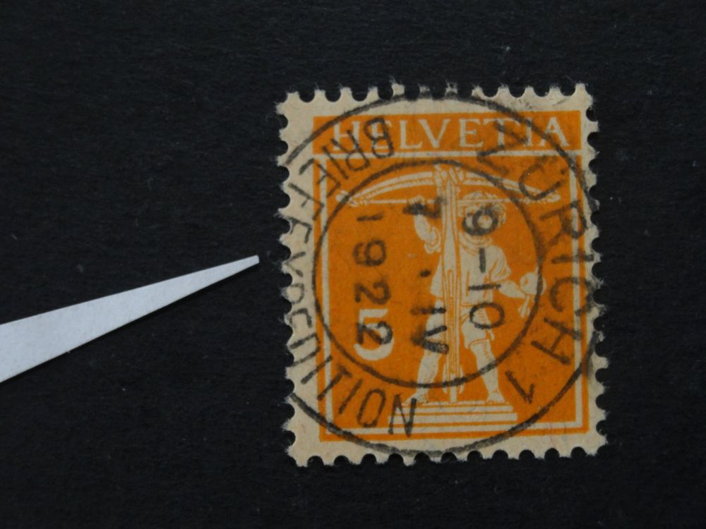 Vollstempel ZÜRICH 1 BriefexpeDition 7.IV.1922 (Gebraucht) in Anwil für ...