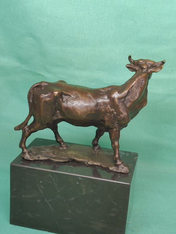 WUNDERSCHÖNEN STIER KUH BULLE BRONZEFIGUR | Kaufen auf Ricardo