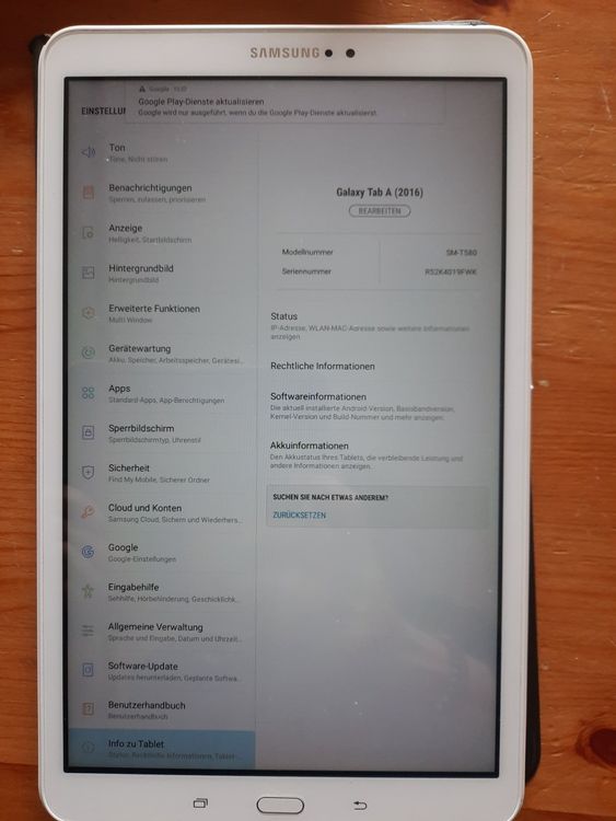 Samsung Galaxy Tab A (2016) Tablet | Kaufen auf Ricardo
