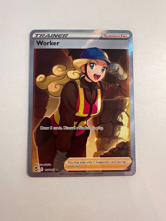 Pokemon Trainer Fullart Worker Top Selten Mega Coole Karte (Gebraucht ...