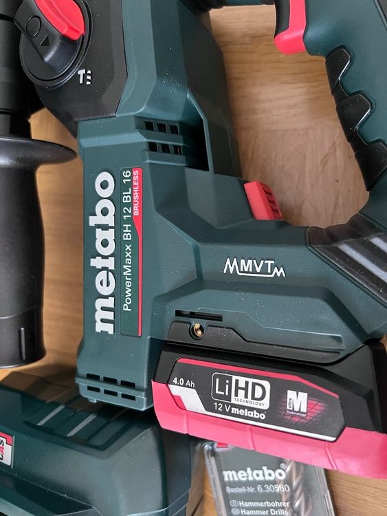 Metabo PowerMaxx BH 12 BL 16 Akku-Bohrhammer (2 x 4 Ah) (Neu und originalverpackt) in Zollikofen ...
