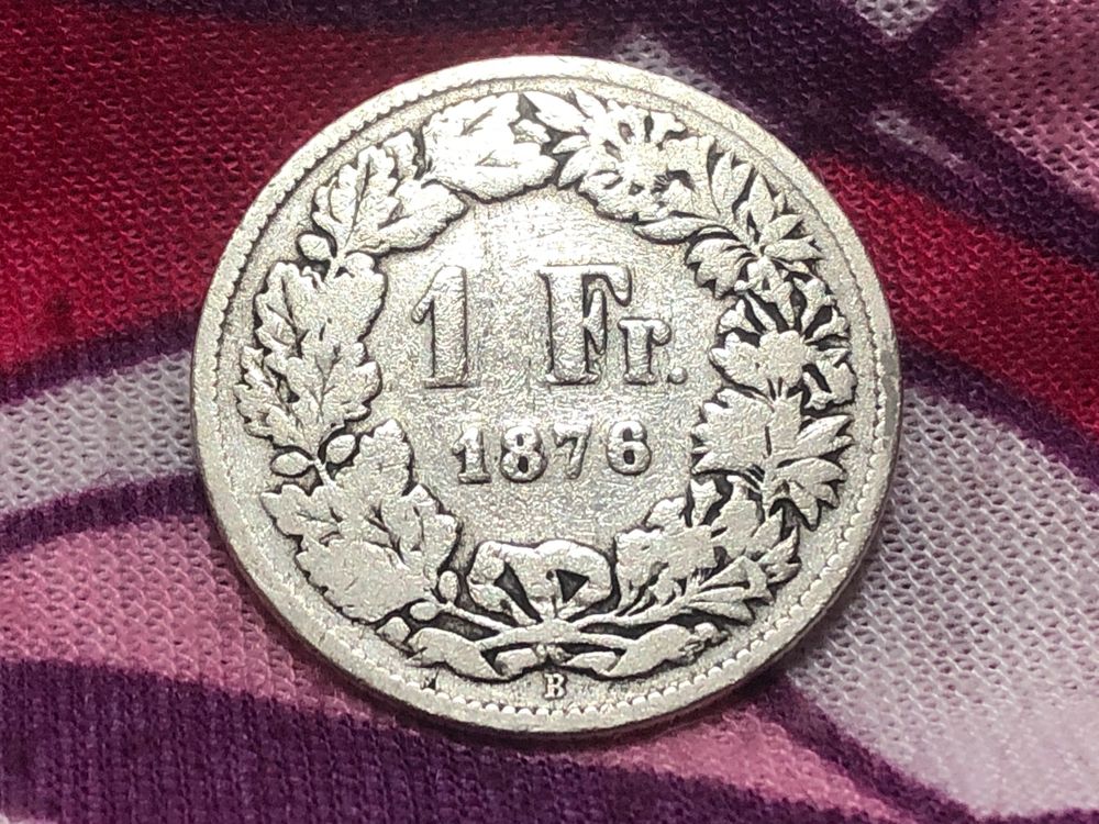 Schweiz 1 Franken 1876 Silber Rar | Kaufen auf Ricardo