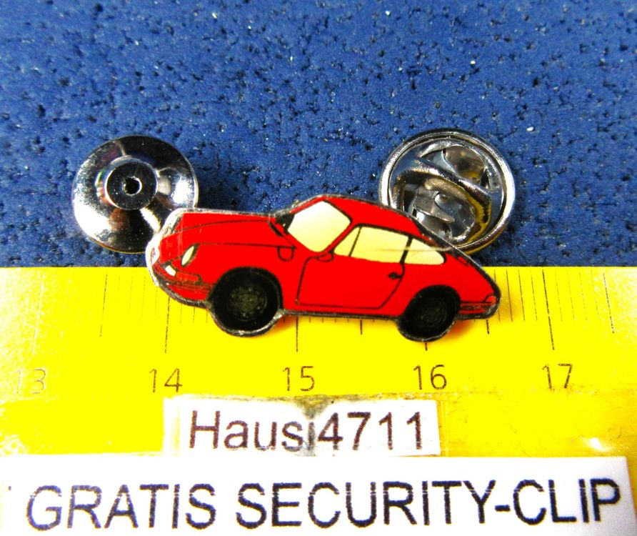 PORSCHE 911 ROT AUTO PIN GLASIERT28mm KLEIN-FEIN VINTAGE (Gebraucht) in ...