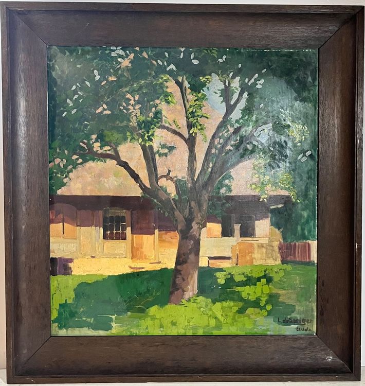 Grosse Garten Szene Gemälde , Unleserlich Signiert (Gebraucht) in Root für CHF 19 – mit ...