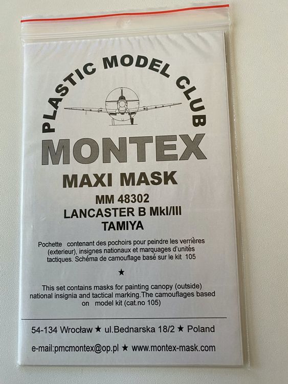 1/48 LANCASTER B MK.I/III MAXI MASK SET FOR TAMIYA | Kaufen auf Ricardo