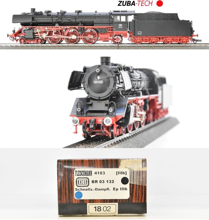 Fleischmann 4103 Dampflok BR 03 DB H0 GS Analog ohne OVP (Gebraucht) in ...