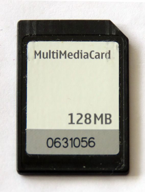 Multi Media Card (MMC): 128 MB, made in Japan (Gebraucht) in für CHF 6. ...