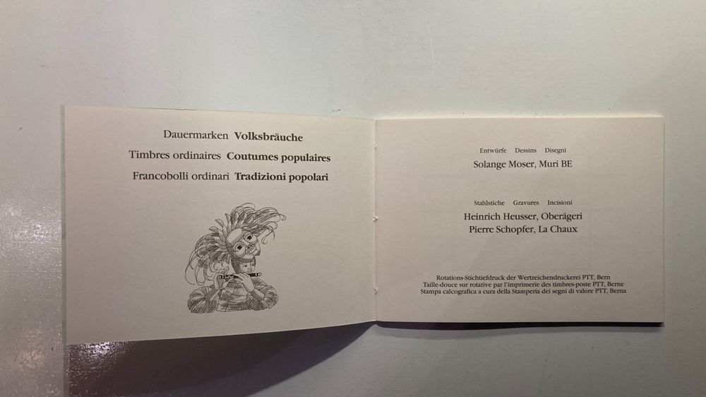Briefmarke, Briefmarkenheft, Dauermarke, Volksbräuche | Kaufen auf Ricardo