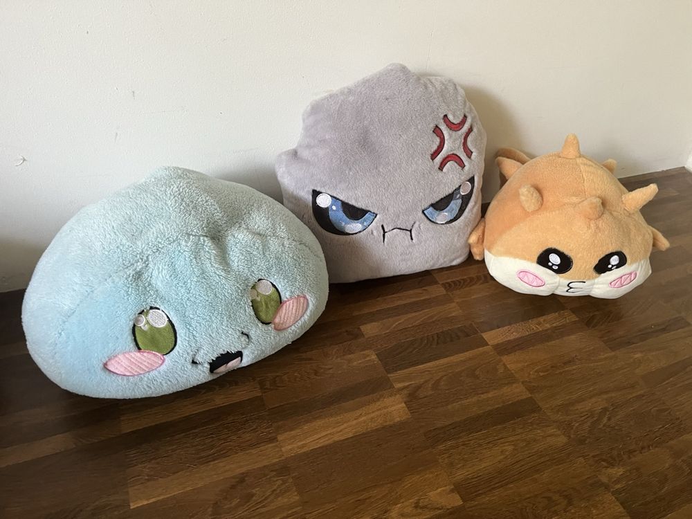 3 süsse GLP Moodrush Kuscheltiere, Klumpi, Steini & Puffi (Gebraucht ...