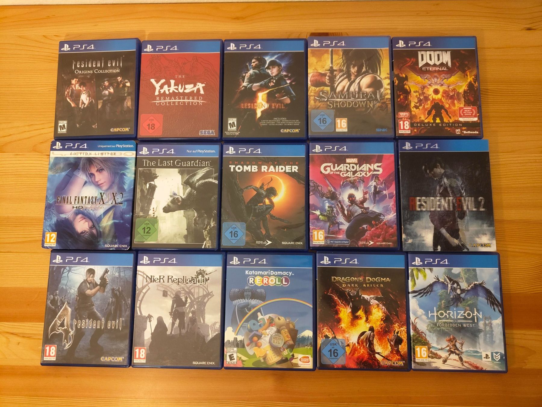 PS4 Spiele-Lot – 27 Games – Resident Evil, Yakuza, Nier..... (Gebraucht ...