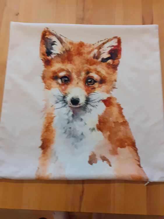 Zierkissenbezug FUCHS ca. 45x45 cm (Gebraucht) in für CHF 7 – mit ...