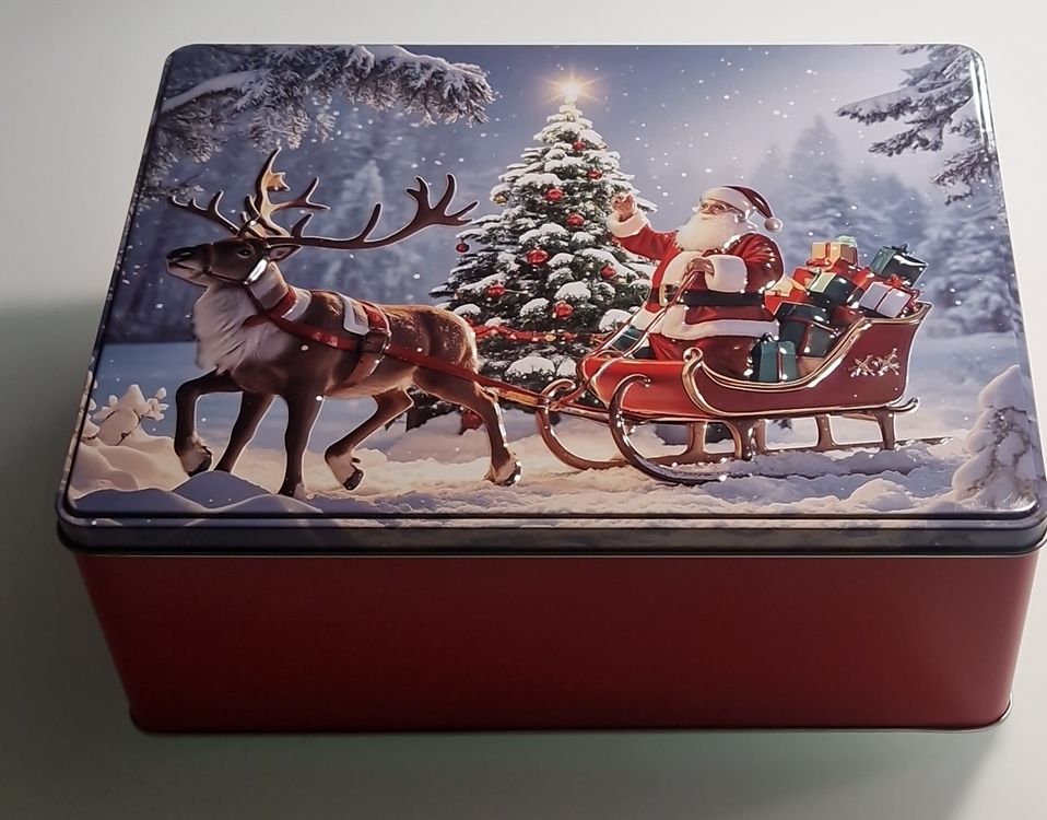 Migros Keksdose Rentier,Kekse,Guetsli - Box,KI-Fail,Kult Box (Neu (gemäss Beschreibung)) in ...