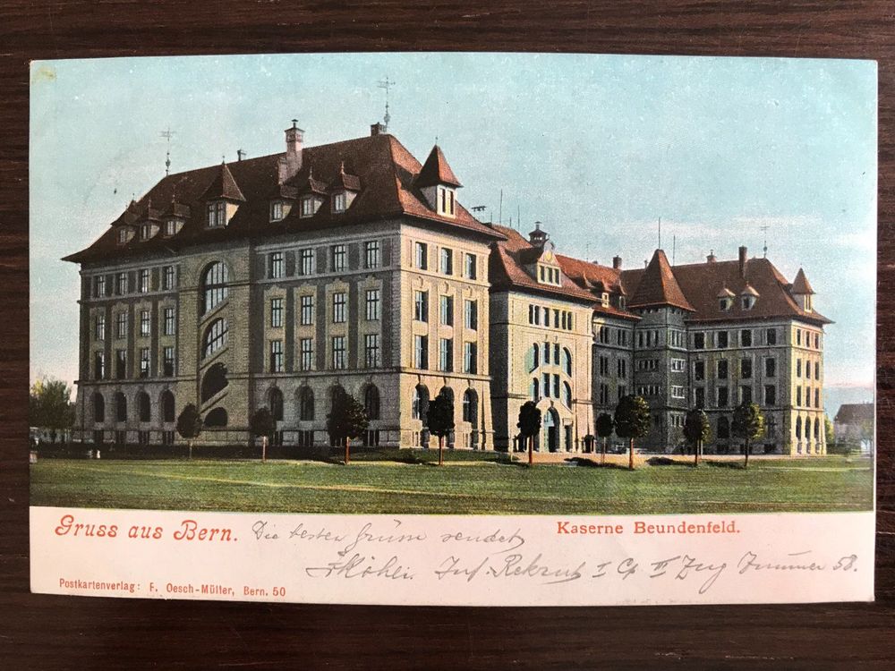 Gruss aus Bern KASERNE BEUNDENFELD 1905 | Kaufen auf Ricardo