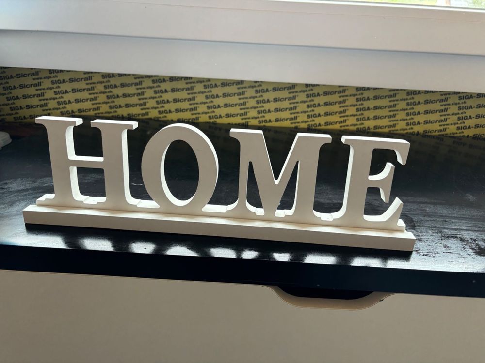 DEKO SCHRIFTZUG HOME - WEISS | Acheter sur Ricardo