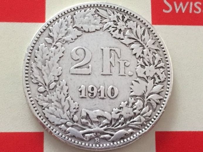2 Franken 1910 ss+, selten nur 0,25 Mio! (Gebraucht) in Elsau für CHF 18.5 – mit Lieferung auf ...