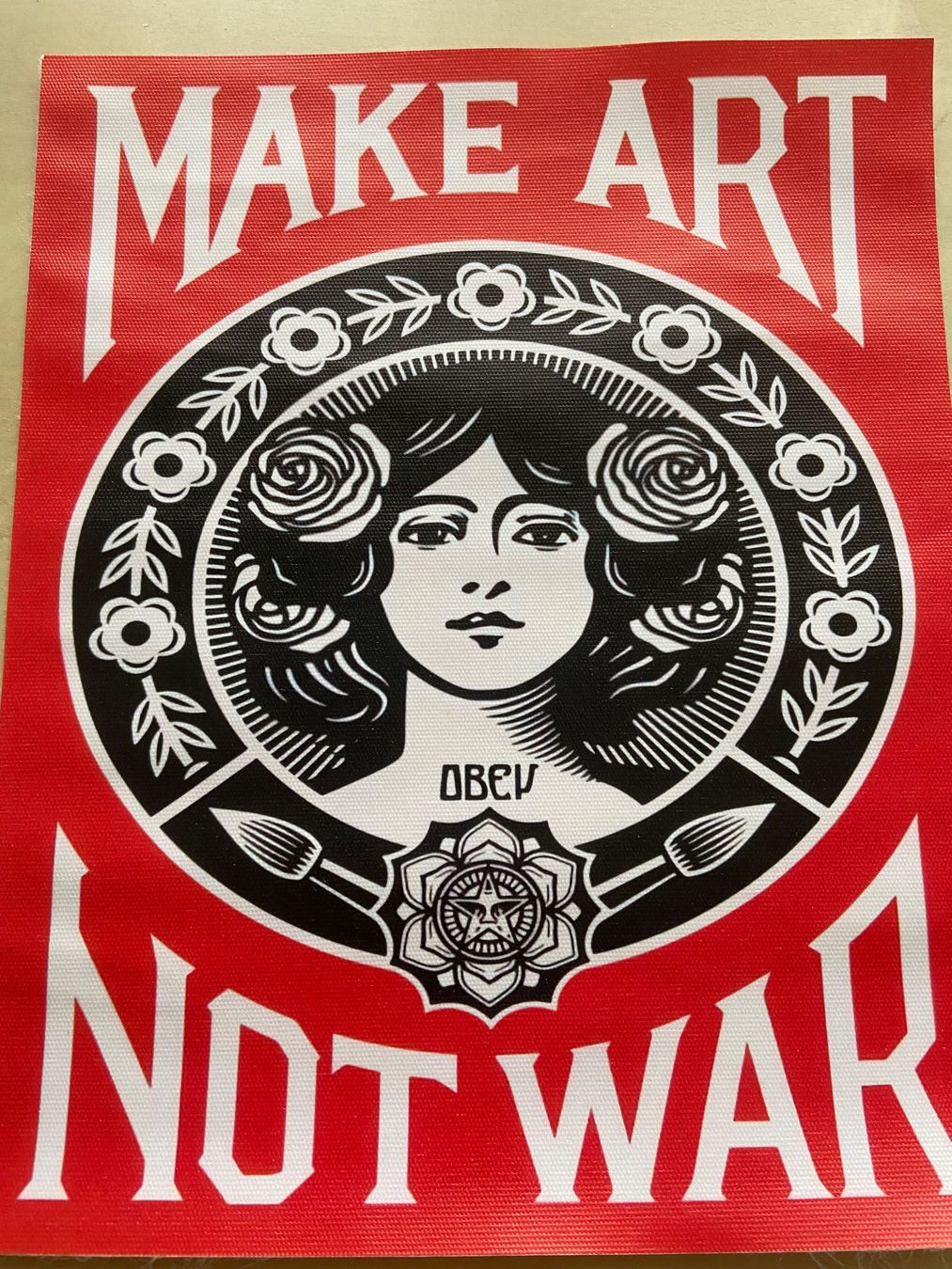 Make Art Not War Obey Print 20x25 cm Anti-Krieg-Slogan (Neu und ...