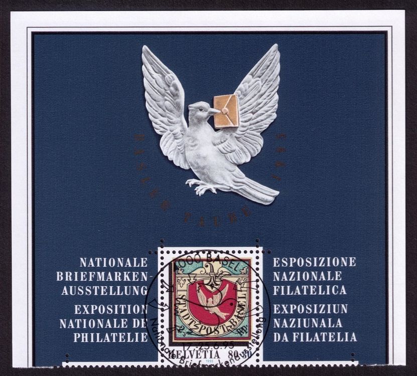 1995_W75_BASLER TAUBE-Block_Basler Taube mit Voll-O Taube !! (Neu (gemäss Beschreibung)) in ...