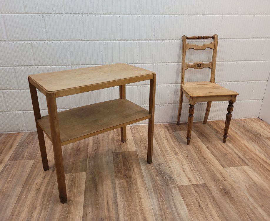 Vintage Beistelltisch Holz Service Tisch | Kaufen auf Ricardo