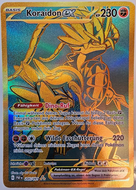 Pokemon Gold Karte Koraidon ex (Gebraucht) in für CHF 23.8 – mit ...