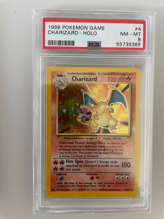 Pokemon Glurak und Charizard PSA8 Base Set 1999 | Kaufen auf Ricardo