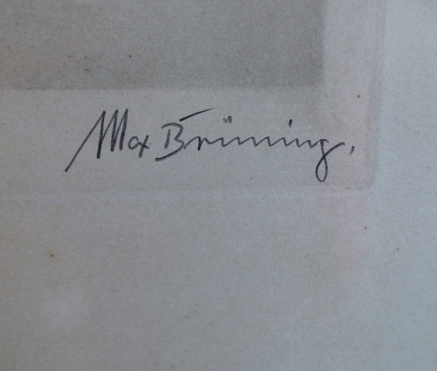 Max Brüning 1887-1968 Radierung handsigniert (Gebraucht) in Zürich für ...