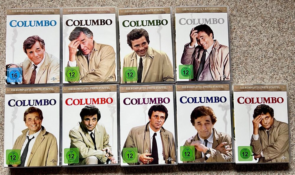 COLUMBO DVD BOX - / COLOMBO Staffel 1-9 mit 35 DVDs (Gebraucht) in ...