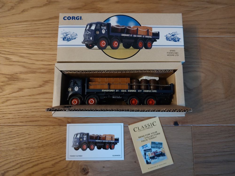 Corgi 97955 Foden Flatbed Chain Lorry Guinness (Neu (gemäss ...
