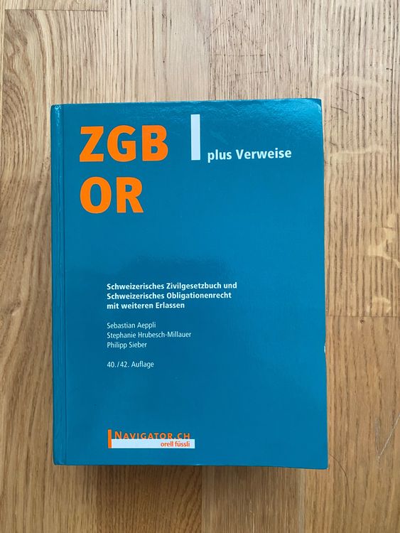 ZGB OR plus Verweise (Gebraucht) in Zollikofen für CHF 12 – mit ...