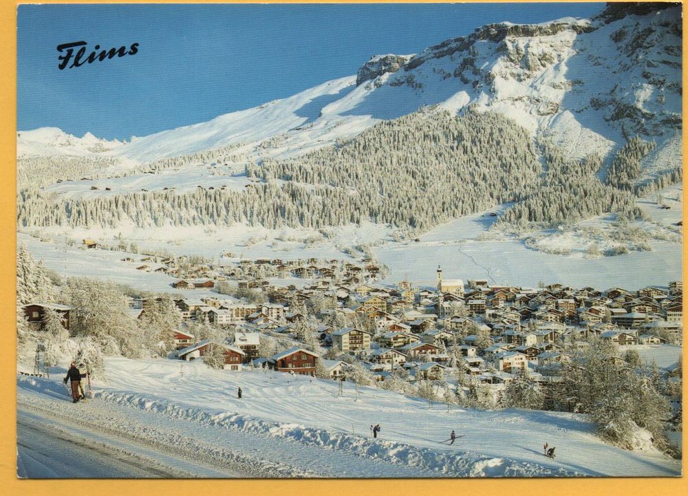 FLIMS-DORF Skiwiese gegen Foppa, Tschingelhörner Cassonsgrat | Kaufen auf Ricardo