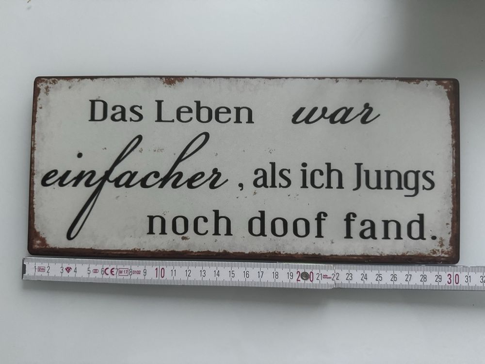 Blechschild, neu | Kaufen auf Ricardo