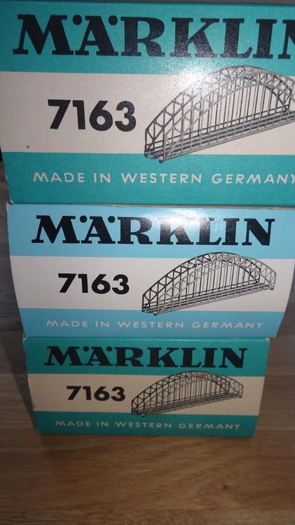 Märklin H0 M-Gleis 3 Bogenbrücken Metall 7163 | Kaufen auf Ricardo