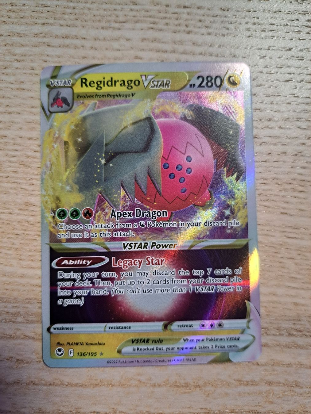 Regidrago VSTAR - Pokémon - 136/195 - État parfait (D'occasion) à Agiez ...