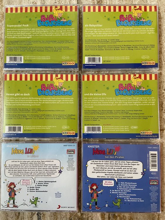 Diverse CD‘s Hexe Lilli und Bibi Blocksberg (Gebraucht) in Nürensdorf für CHF 14 – mit Lieferung ...