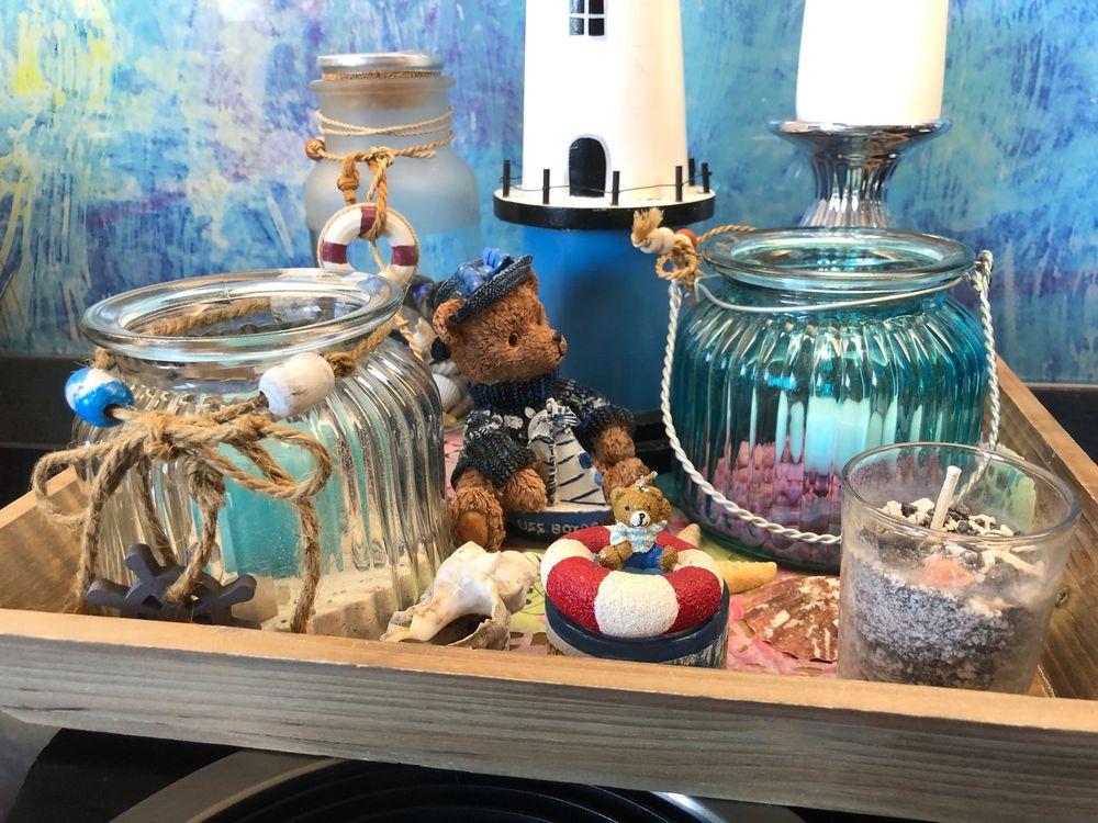 Maritim Stranddeko Gartendeko Schiff Muscheln Vintagedeko (Neu (gemäss Beschreibung)) in ...