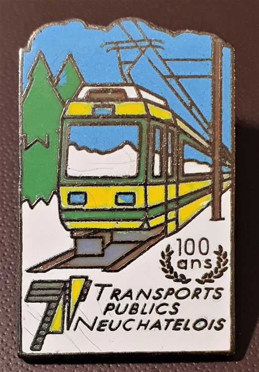 C302 - Pin Transports Publics Neuchatelois Zug Bahn Trail (Gebraucht) in Reinach BL für CHF 2 ...
